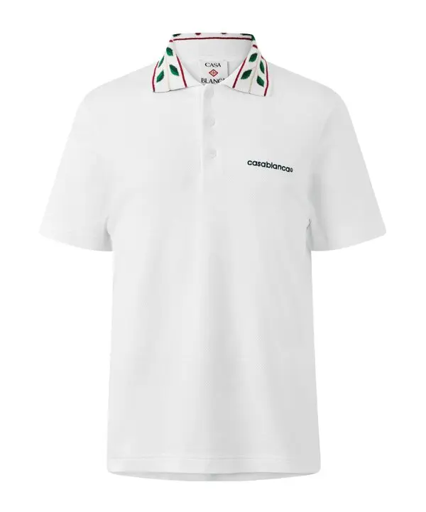 Casablanca Logo Short-sleeve Polo Shirt