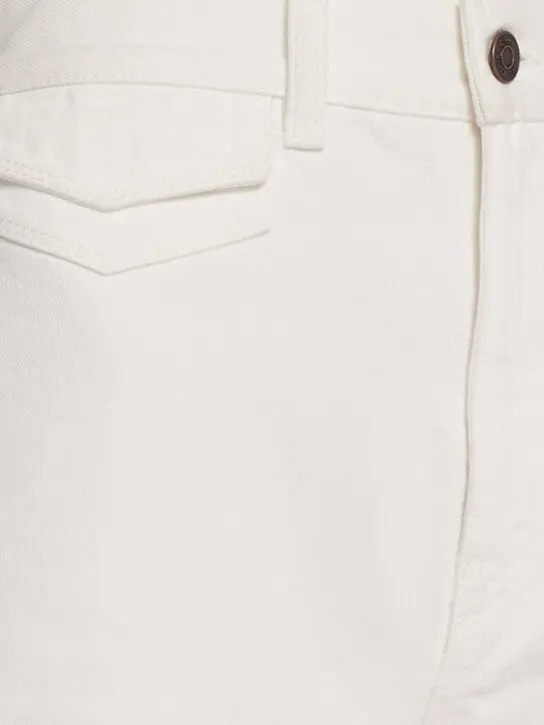 Chloé High-waisted Shorts With Frayed Hem