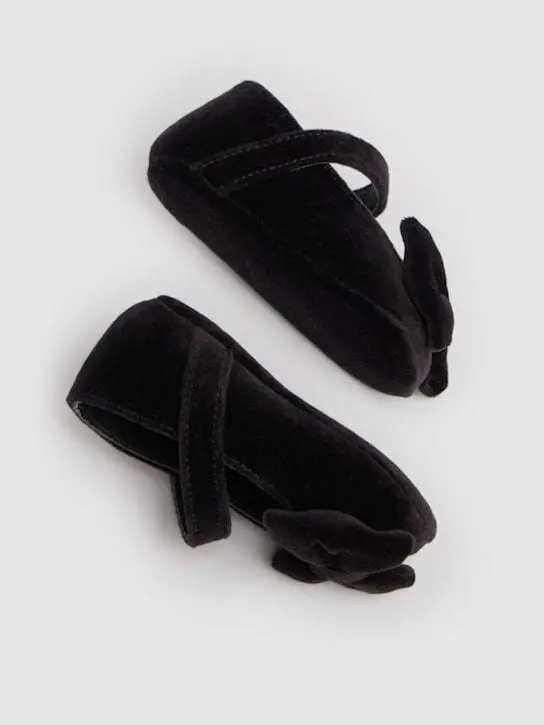 Balmain Velvet Ballerinas