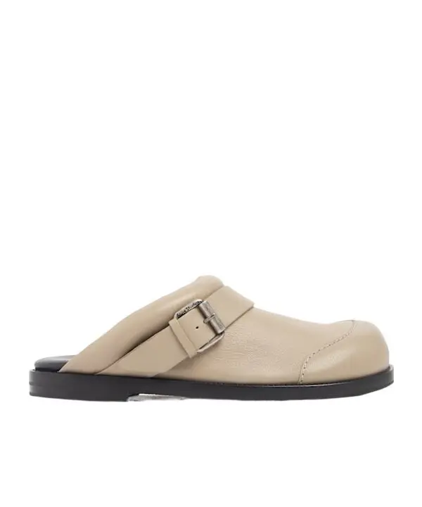 Acne Studios Buckled Mules With Rounded Toe - No