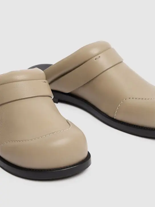 Acne Studios Buckled Mules With Rounded Toe