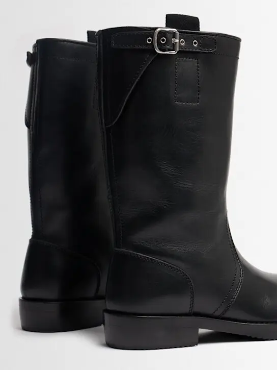 Dries Van Noten Buckled Calf Boots