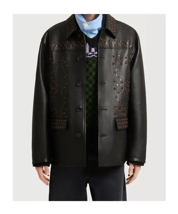 Marni Leather Studded Jacket