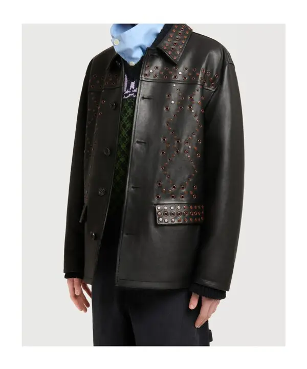 Marni Leather Studded Jacket