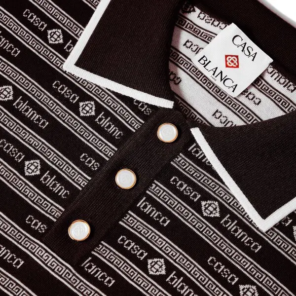 Casablanca Long-sleeve Polo Shirt