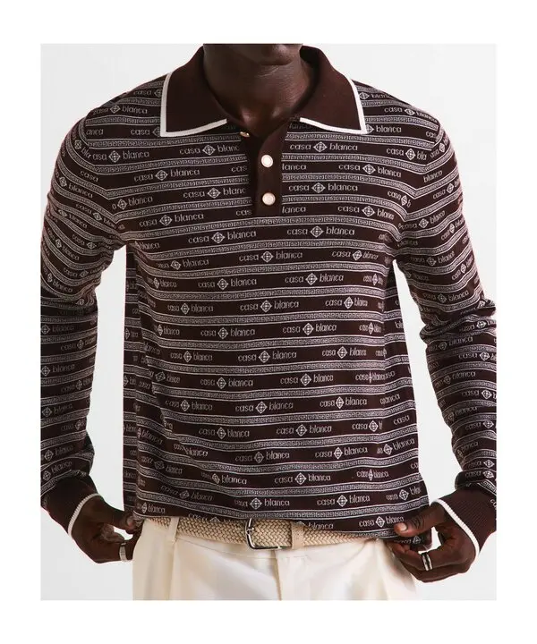 Casablanca Long-sleeve Polo Shirt
