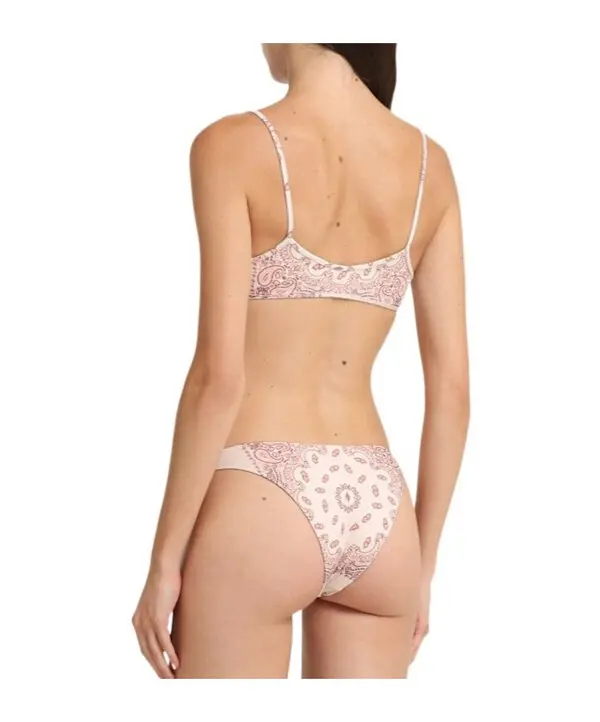 Attico Bandana Print Bralette Bikini