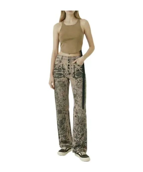 Rick Owens Geth Denim Mid Rise Baggy Jeans