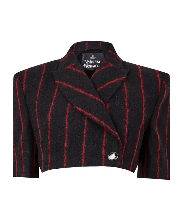 VIVIENNE WESTWOOD Striped Cropped Blazer