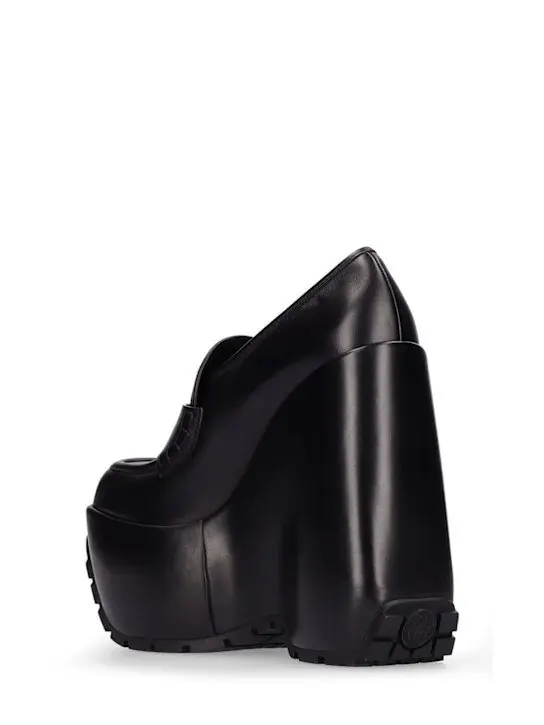 Versace 160mm Medusa Platform Leather Wedges