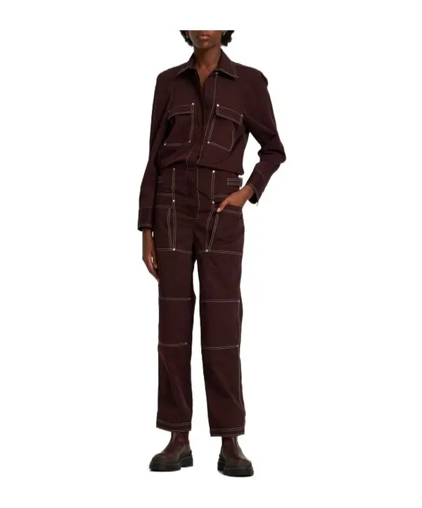 Stella McCartney Jumpsuit With Collar And Contrast Details