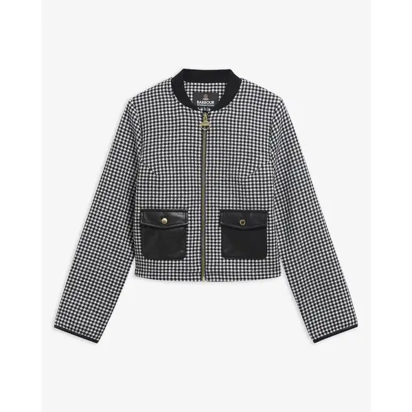 Barbour Checked Zip-up Jacket With Flap Pockets