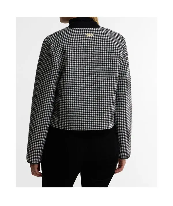 Barbour Checked Zip-up Jacket With Flap Pockets