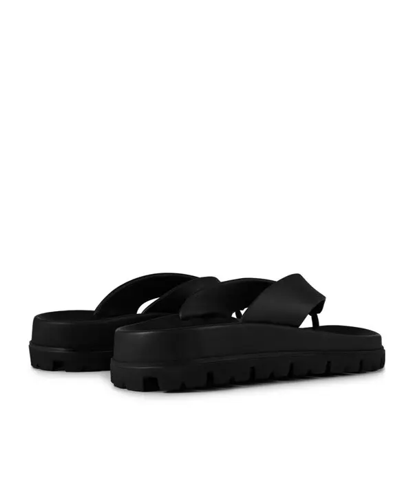 Prada Logo Flip Flops