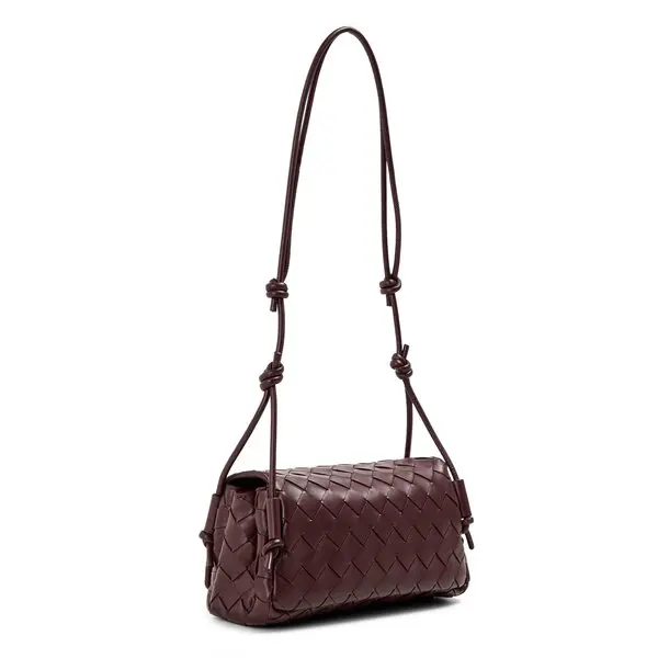 Bottega Veneta Woven Leather Mini Bag - Black