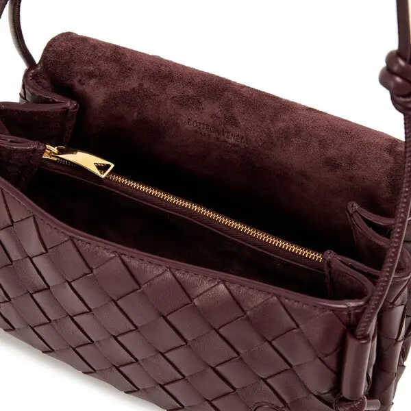 Bottega Veneta Woven Leather Mini Bag - Black