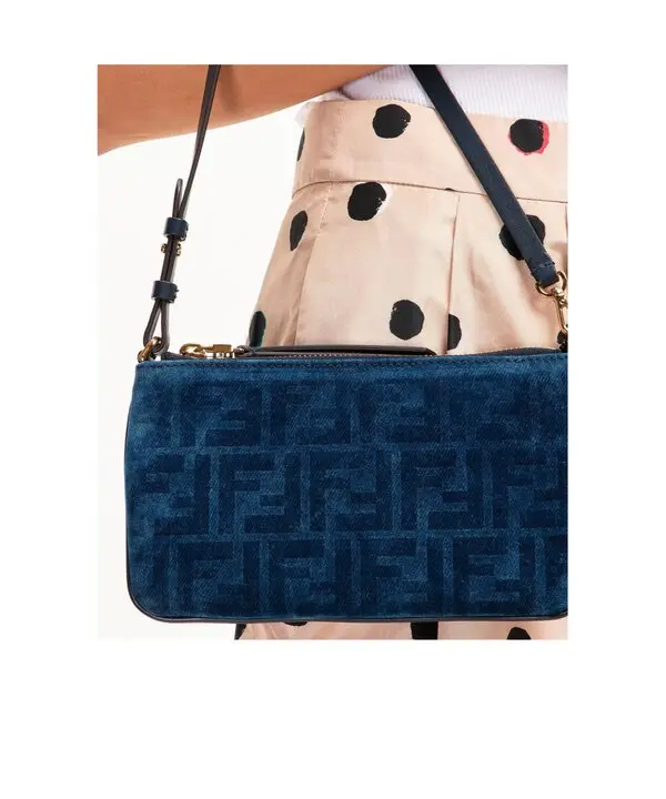 Fendi Zippered Underarm Bag