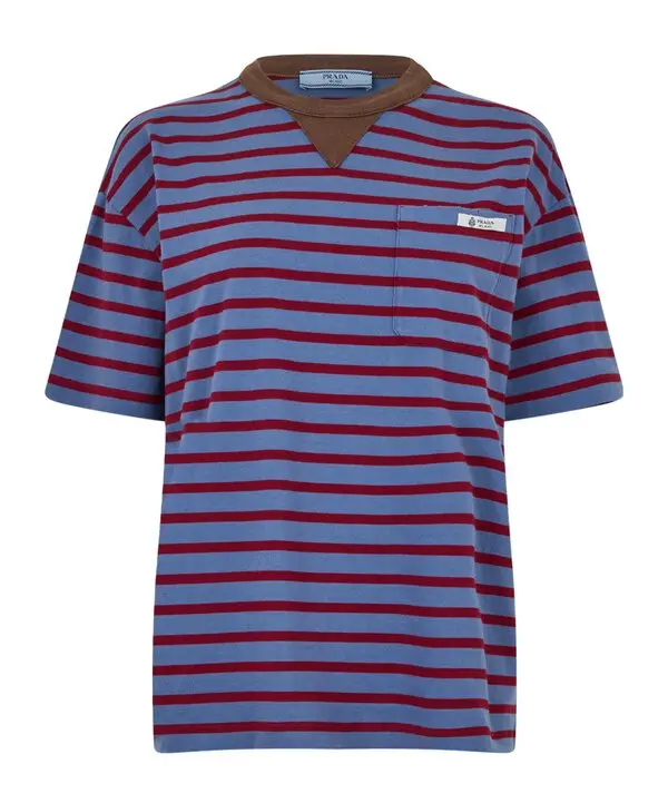Prada Stripe T-shirt - Blue