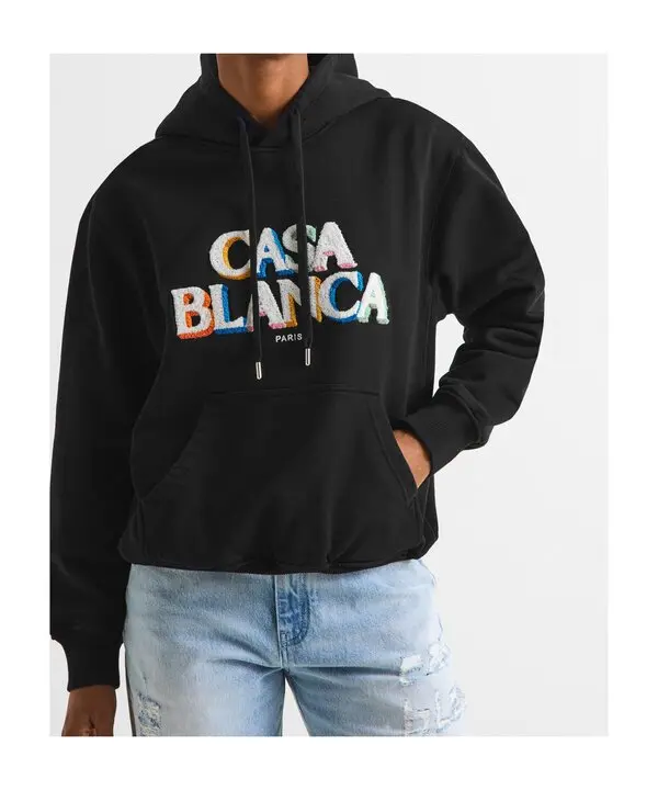 Casablanca Drawstring Hooded Sweatshirt