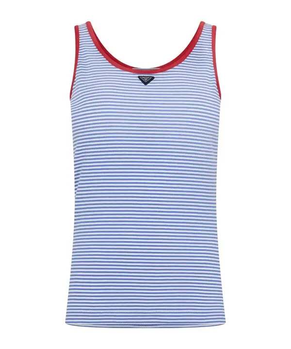 Prada Slim-fit Striped Tank Top