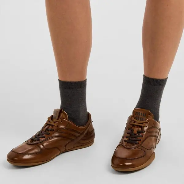 Miu Miu Leather Sneakers