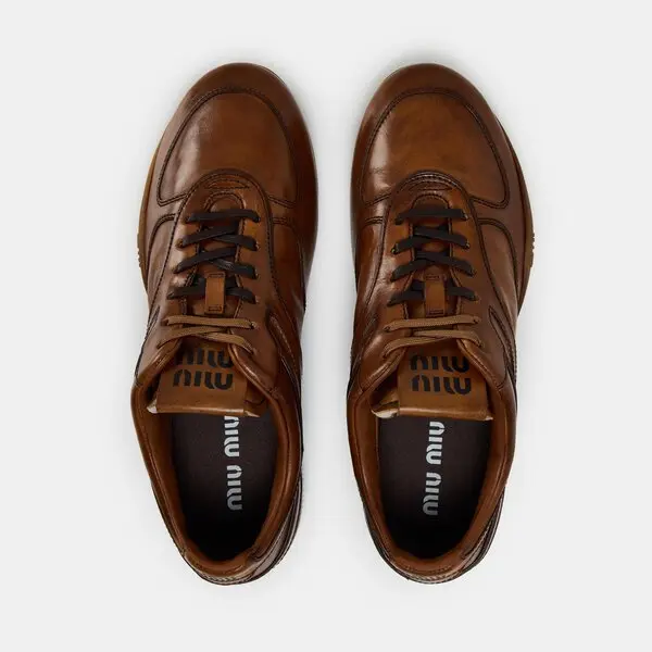 Miu Miu Leather Sneakers