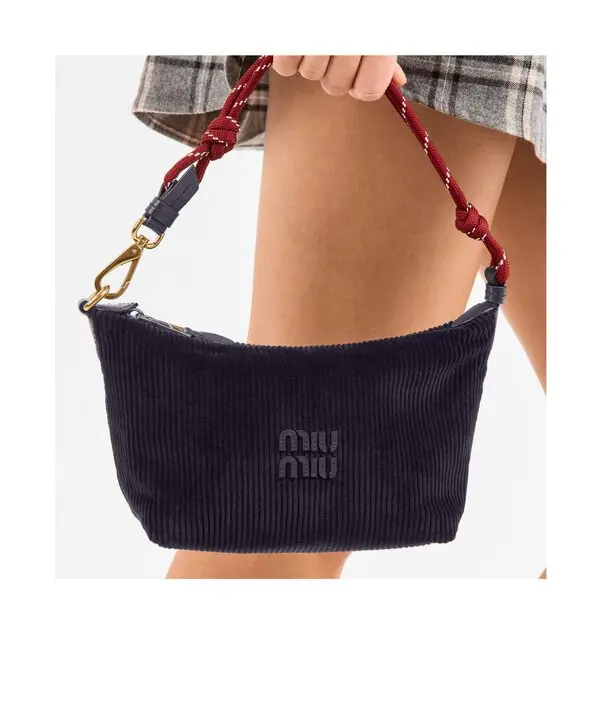 Miu Miu Corduroy Mini Hobo Bag