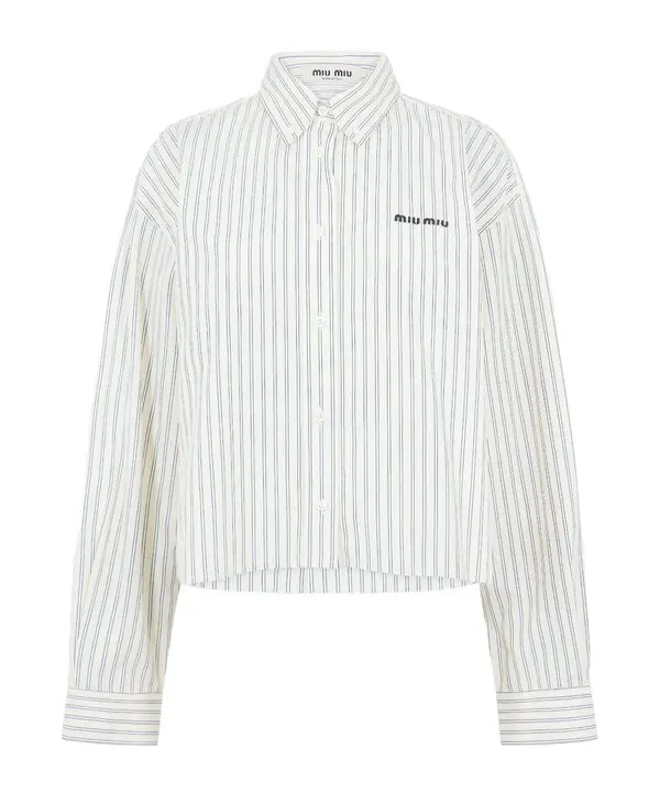 Miu Miu Striped Button-down Shirt