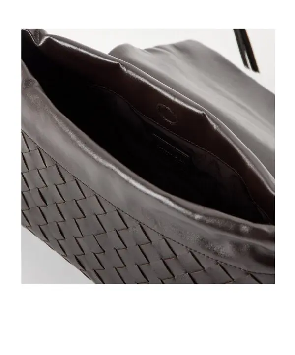 Bottega Veneta Woven Leather Shoulder Bag - Fondant
