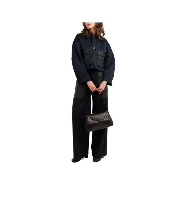 Bottega Veneta Woven Leather Shoulder Bag - Fondant