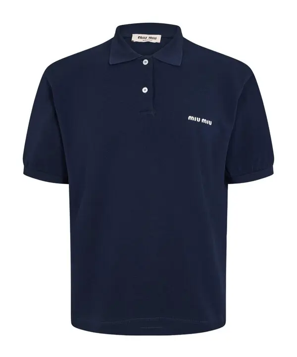 Miu Miu Short-sleeve Polo Shirt