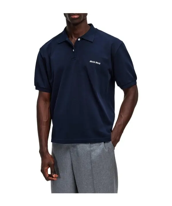 Miu Miu Short-sleeve Polo Shirt