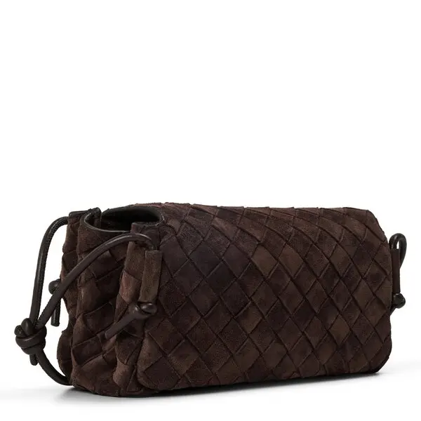 Bottega Veneta Woven Suede Clutch Bag