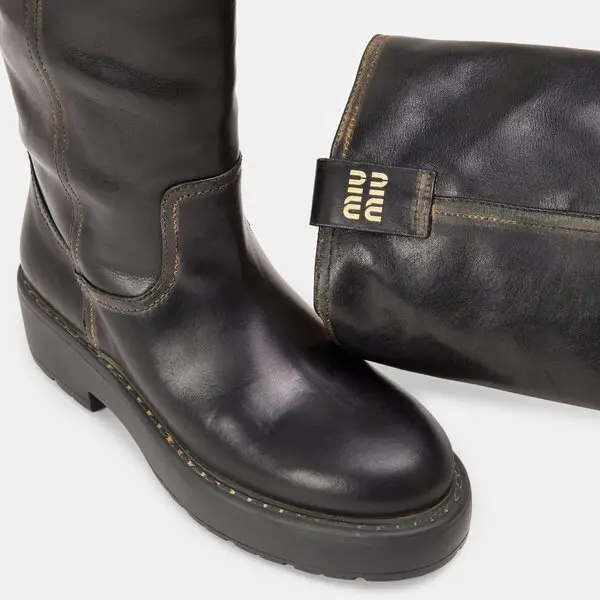 Miu Miu Suede Knee-high Boots