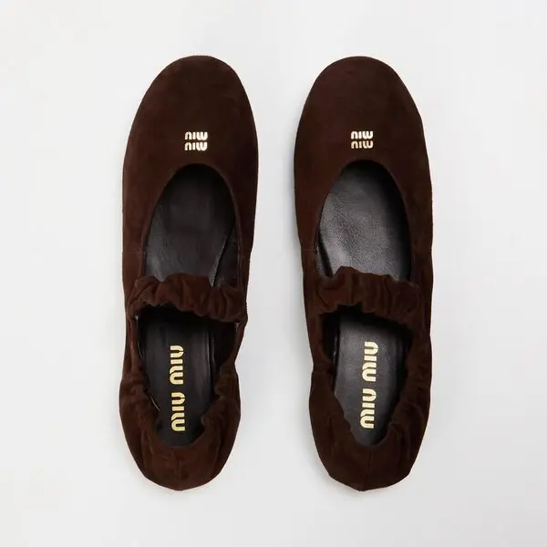 Miu Miu Ruches Ballerina Pumps