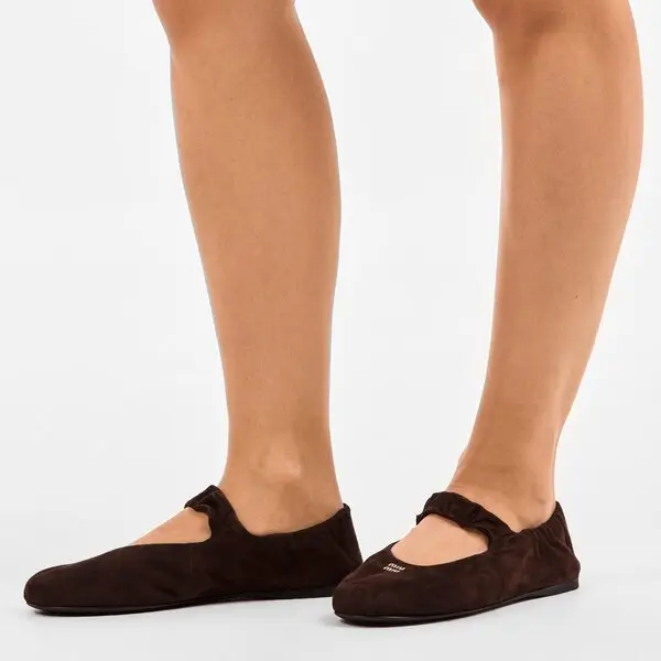 Miu Miu Ruches Ballerina Pumps