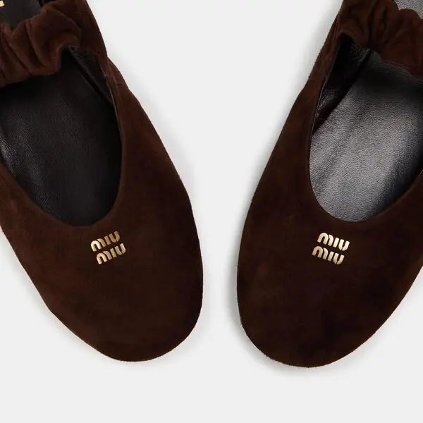 Miu Miu Ruches Ballerina Pumps
