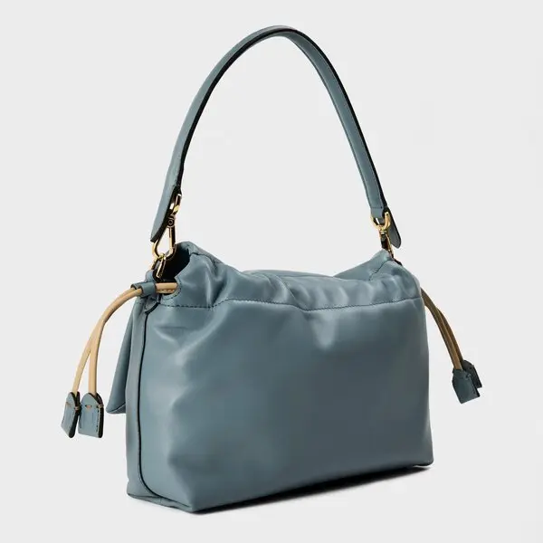 Fendi Casual Leather Shoulder Bag - Gray