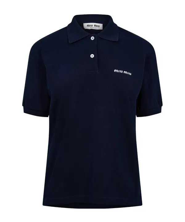 Miu Miu Short-sleeve Polo Shirt