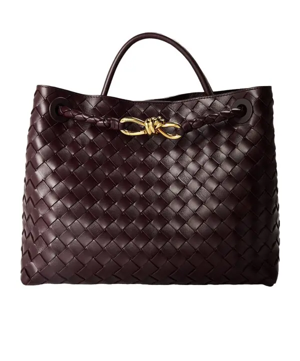 Bottega Veneta Woven Leather Tote Bag - Black