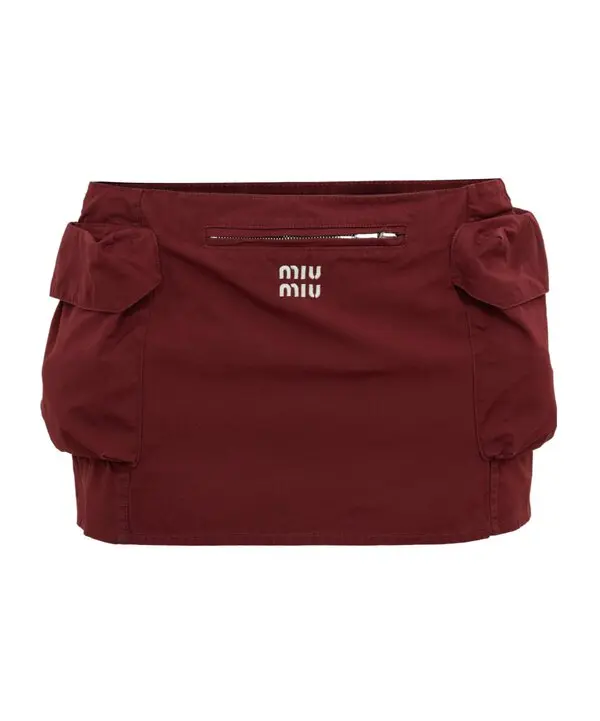 Miu Miu Cargo Mini Skirt