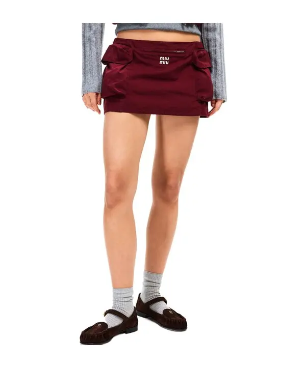 Miu Miu Cargo Mini Skirt