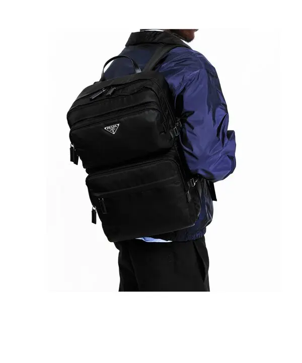 Prada Triangular Logo Backpack