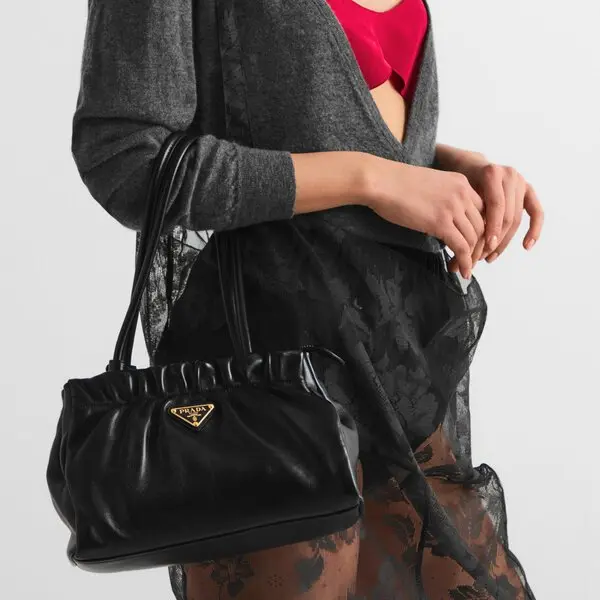 Prada Scrunch Bag Ld62 - Black
