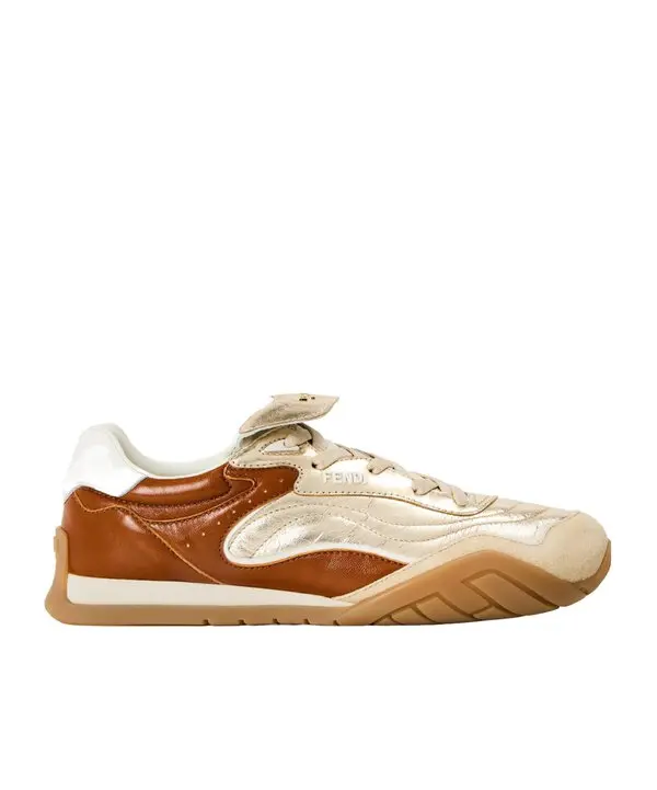 Fendi Low Top Sneakers - Nude