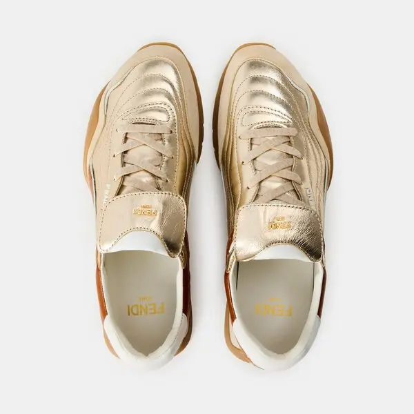 Fendi Low Top Sneakers - Nude