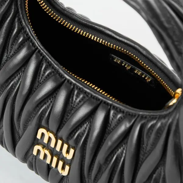 Miu Miu Leather Hobo Bag