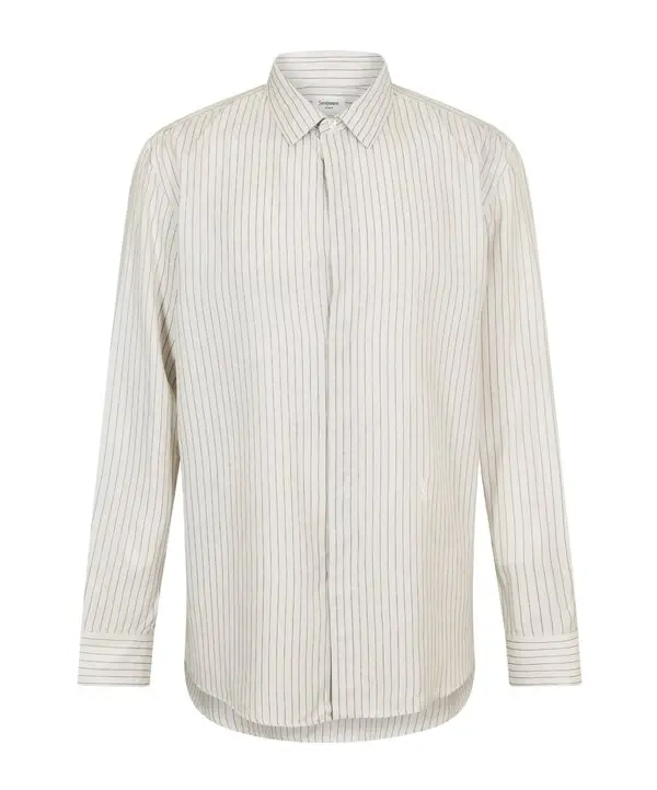 Saint Laurent Long Sleeve Patterned Shirt