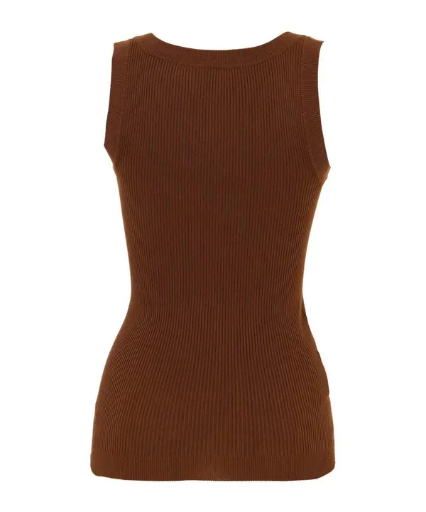 Miu Miu Ribbed Knit Vest