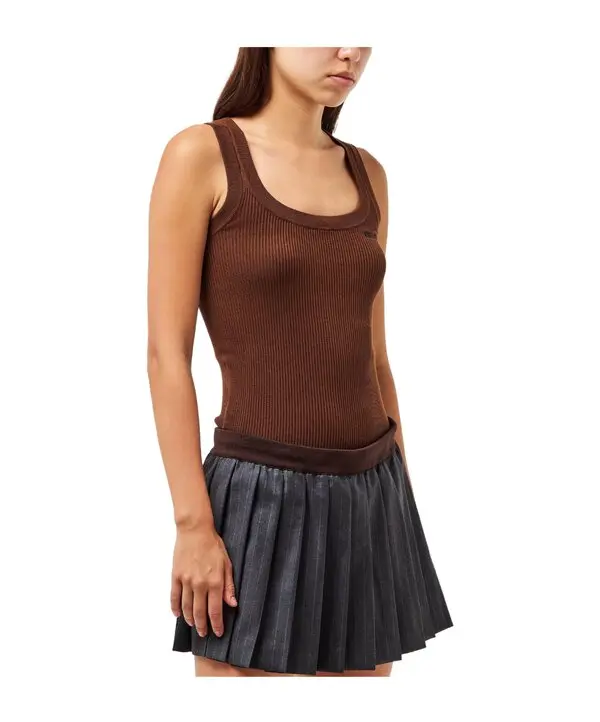 Miu Miu Ribbed Knit Vest
